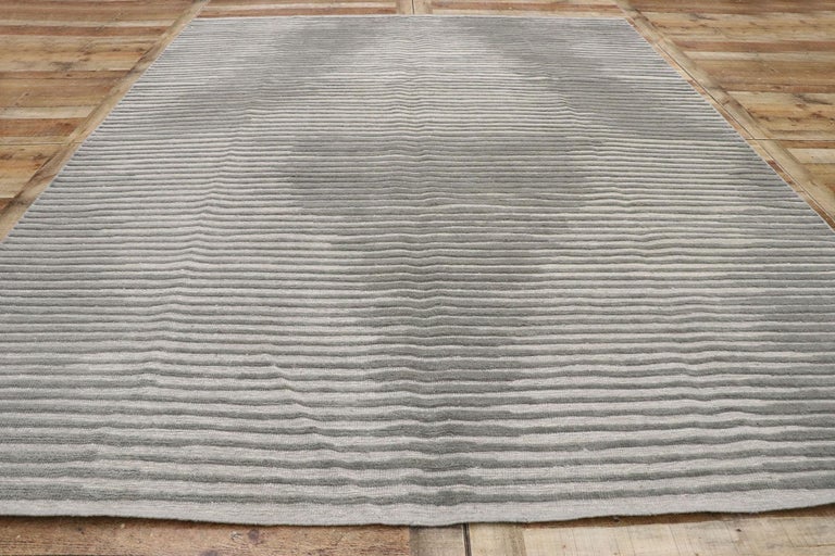 New Contemporary Moroccan Style Souf Rug with Raised Design and Modern ...