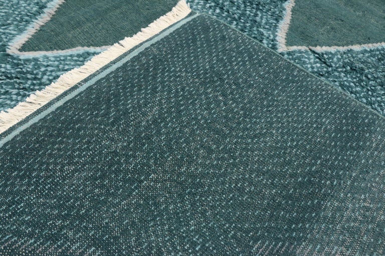 New Contemporary Moroccan Texture Area Rug Geometric Diamond Pattern at ...