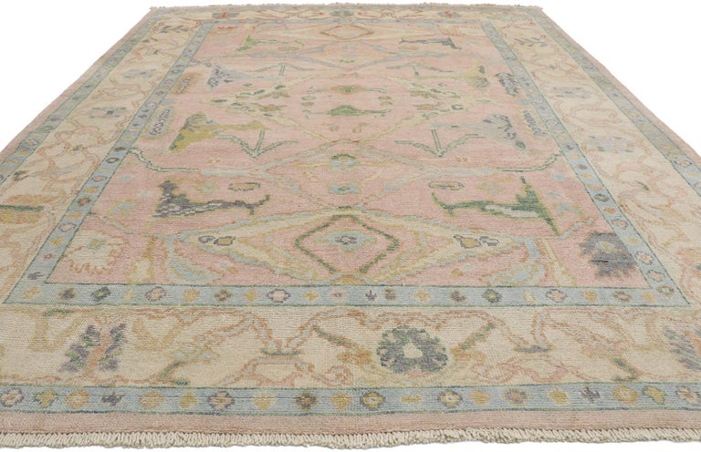 New Contemporary Oushak Design Rug with Modern Georgian Style at 1stDibs