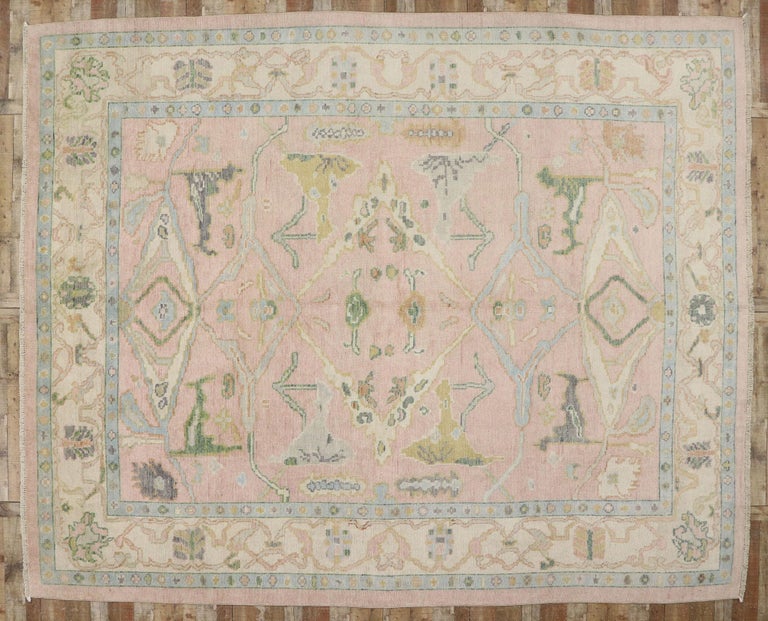 New Contemporary Oushak Design Rug with Modern Georgian Style For Sale ...