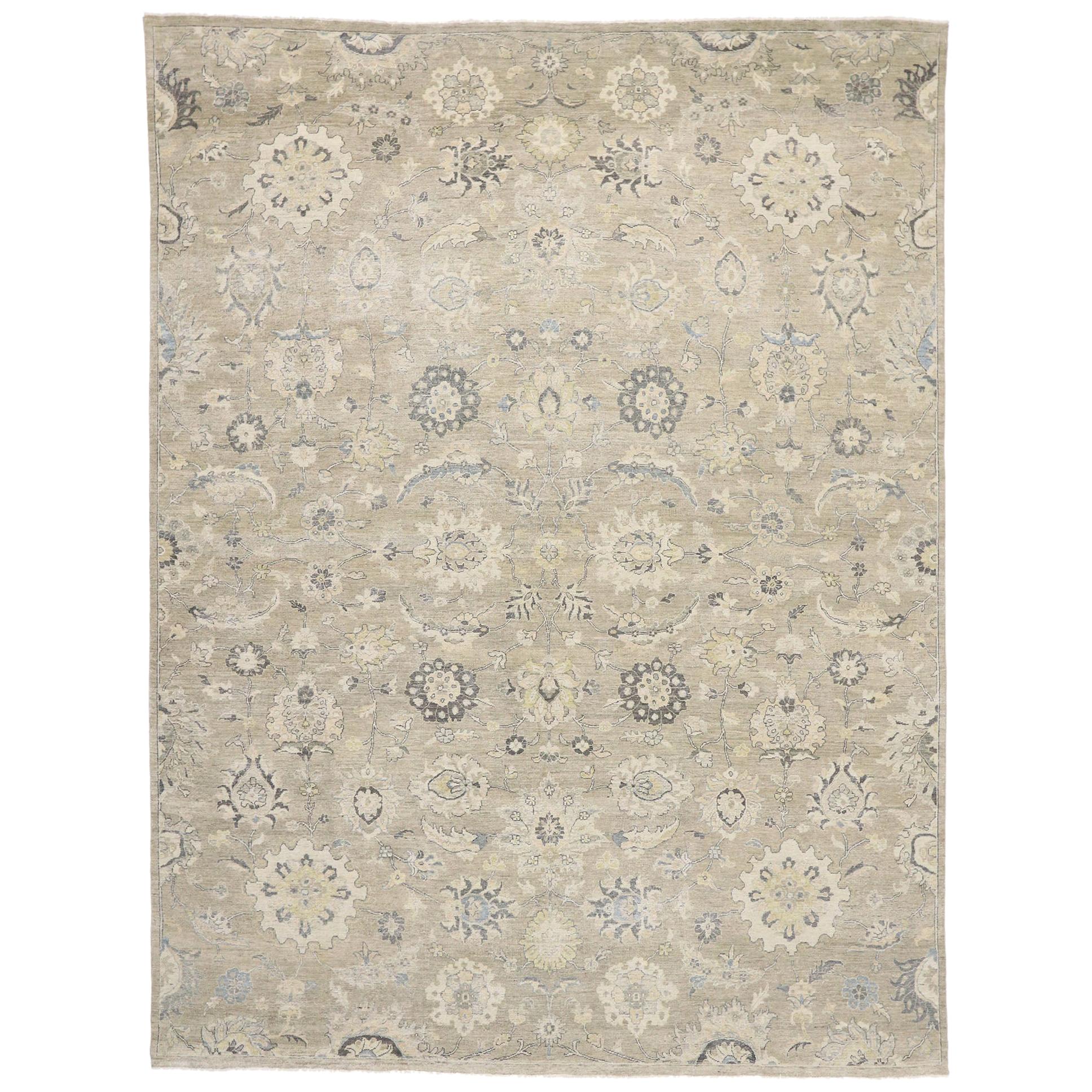 New Contemporary Neutral Plaid Tartan Rug with Ivy League Style For ...