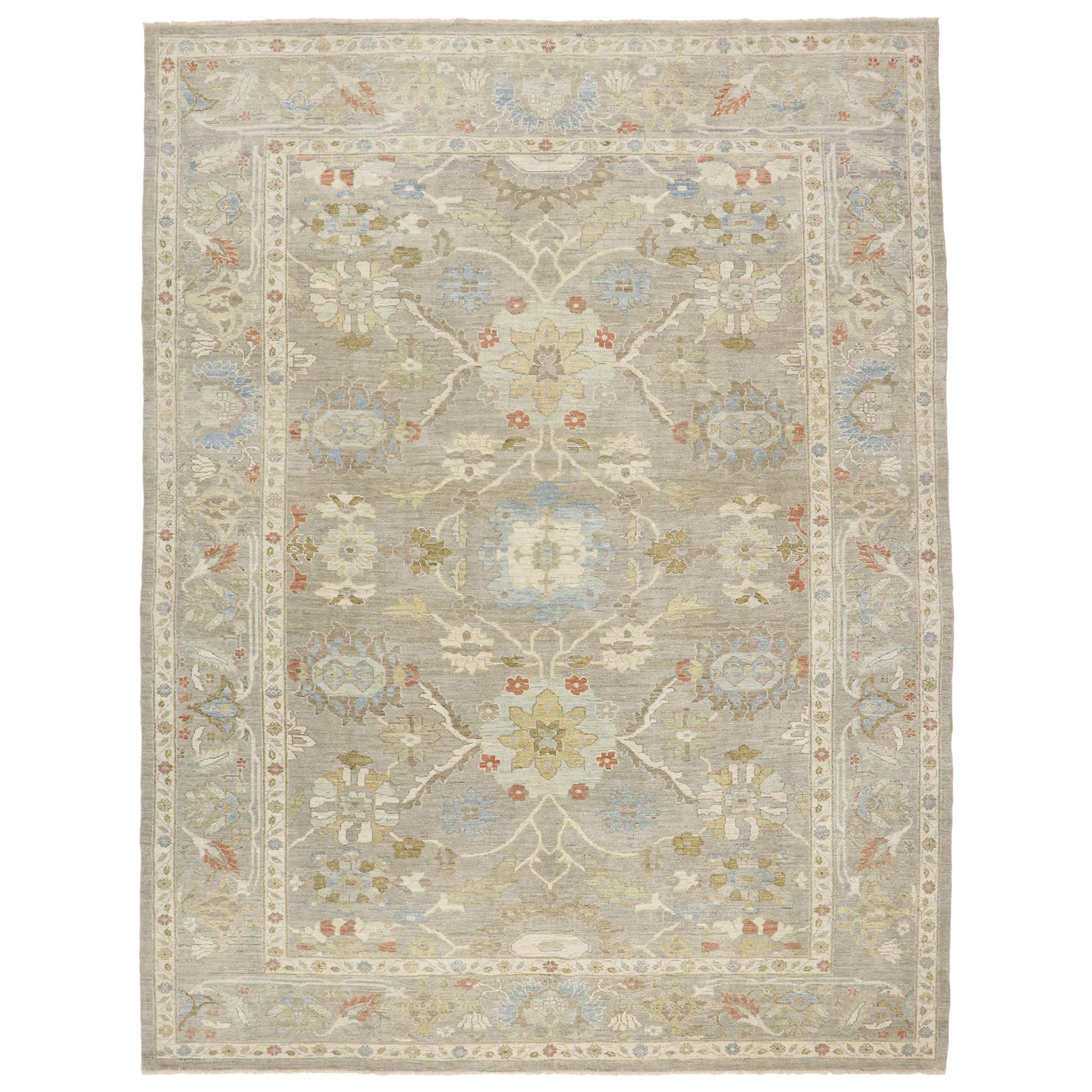 New Transitional Persian Sultanabad Palace Rug with Neoclassic Style ...