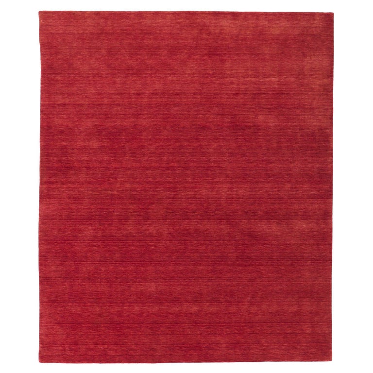New Contemporary Red Area Rug with Modern Style For Sale at 1stDibs