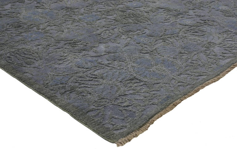 Contemporary Texture Area Rug with Transitional Style with Raised ...