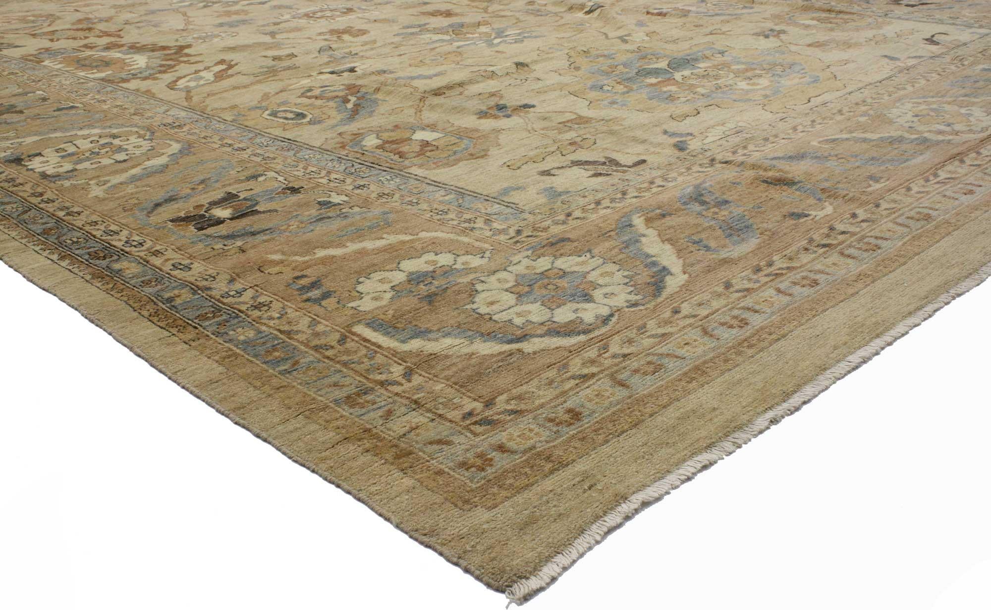 New Contemporary Turkish Oushak Area Rug with Modern Neoclassical Style ...