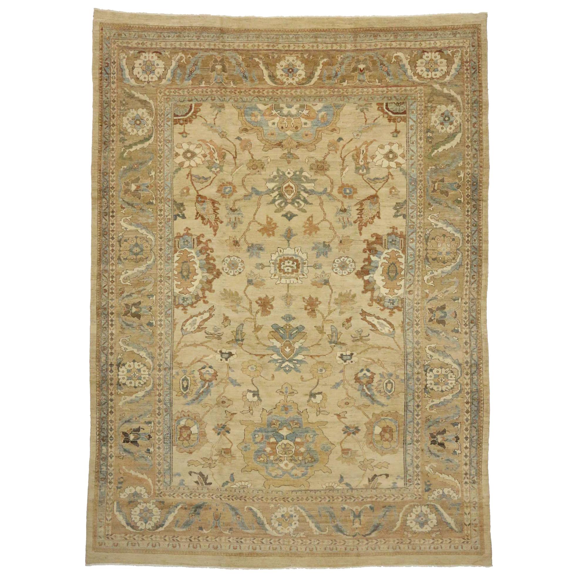 New Contemporary Turkish Oushak Area Rug with Modern Neoclassical Style ...