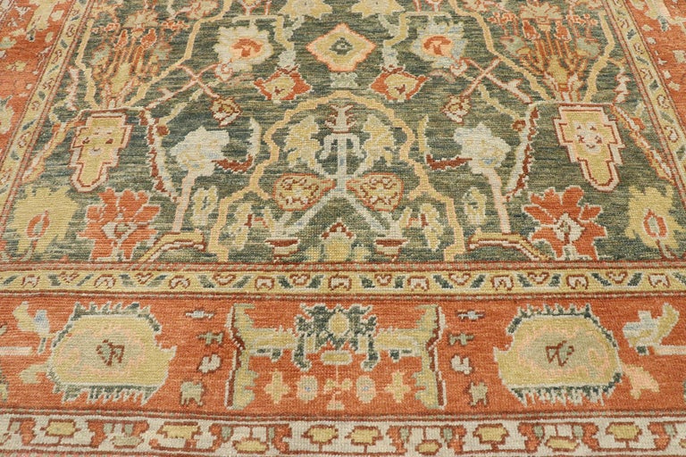 New Contemporary Turkish Oushak Rug with Modern Spanish Revival Style ...