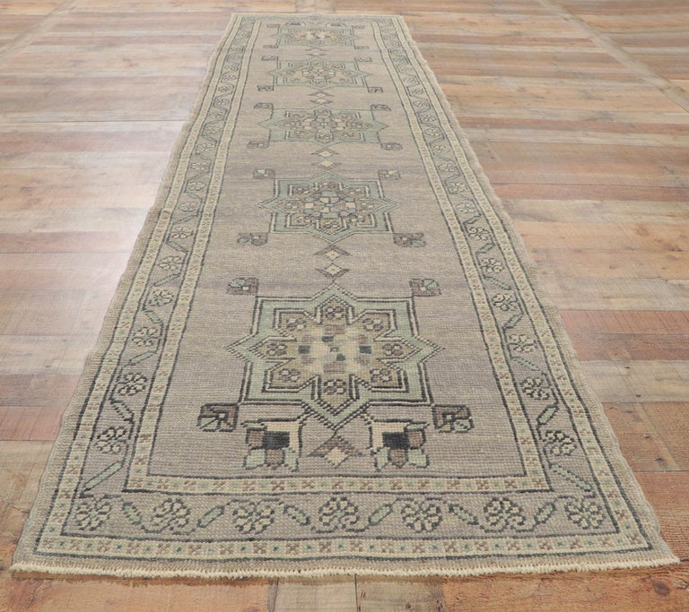 New Contemporary Turkish Oushak Runner with Modern Style For Sale at ...