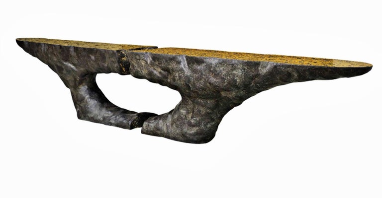 New Design Console in Resin Finished and Textured in "Vulcanic Rock ...