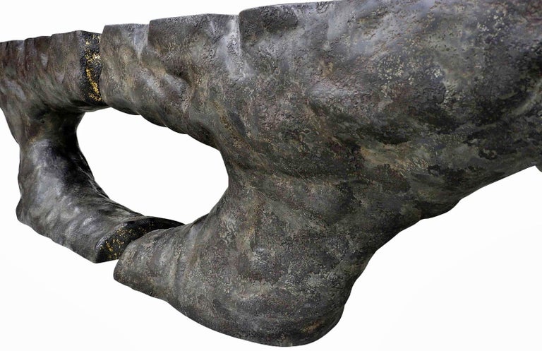 New Design Console in Resin Finished and Textured in "Vulcanic Rock ...