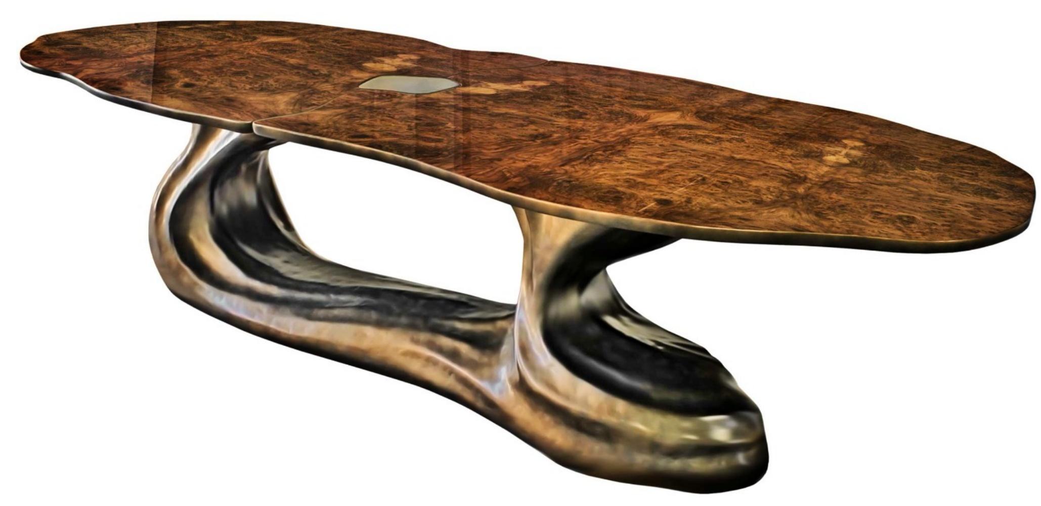 New Design Dining Table in Walnut Veneer for 10/12 Persons Ready ...