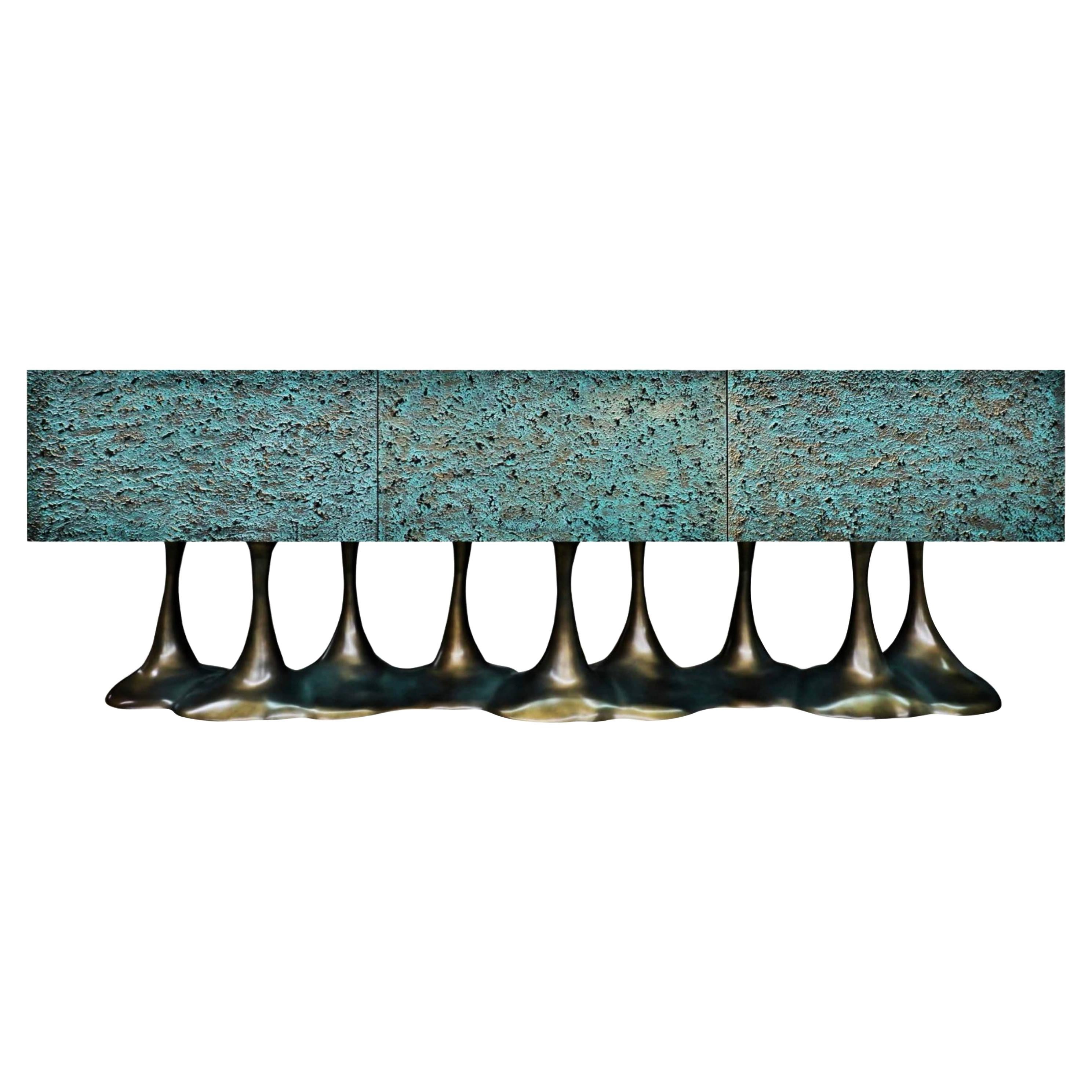 New Design Sideboard in Wood Verdigris and Brass Color on "Knockdown ...