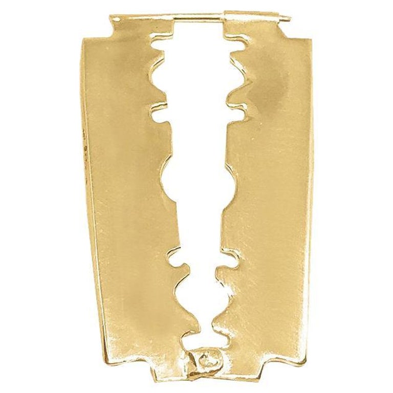 New Edge Razor Single Earring in 14K Yellow Gold by Johnny Nelson ...
