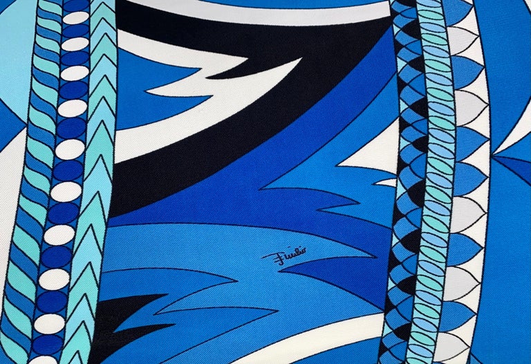 NEW Emilio Pucci Embroidered Signature Print Embellished Tunic Maxi ...