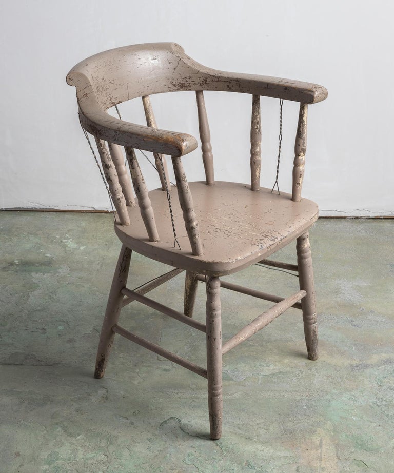 New England Firehouse Windsor Chair, America, circa 1890 For Sale at ...