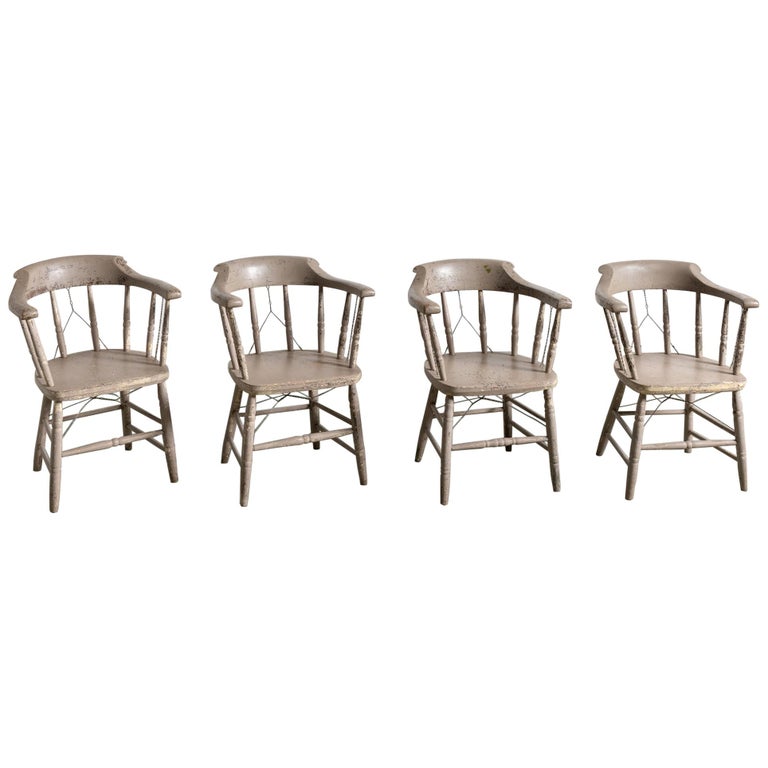 New England Firehouse Windsor Chair, America, circa 1890 For Sale at ...