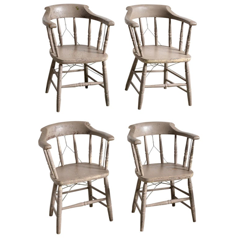 New England Firehouse Windsor Chair, America, circa 1890 For Sale at ...