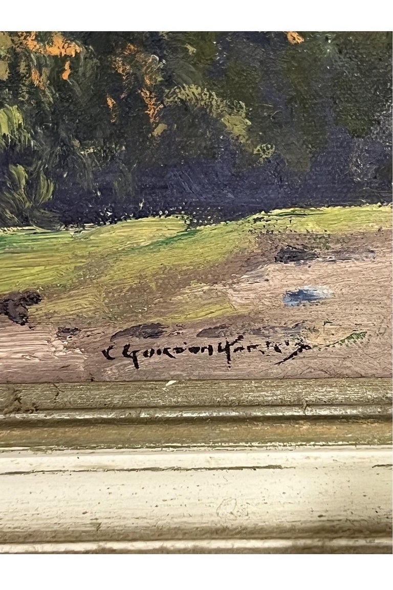 “New England Landscape” Oil on Board Painting by Charles Gordon Harris ...