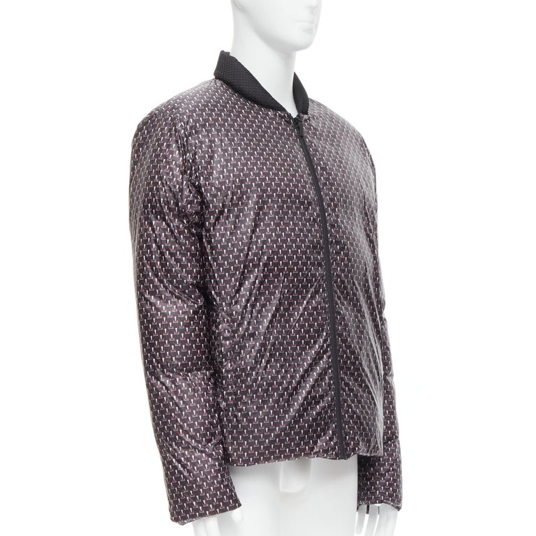 new FENDI Reversible black Monster Bug Eye nylon goose down puffer ...