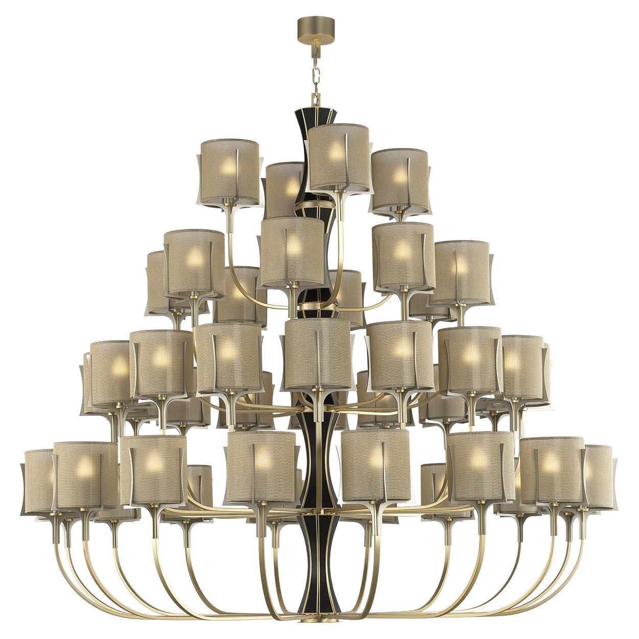 Shade 36-Light Chandelier For Sale at 1stDibs | 36 chandelier