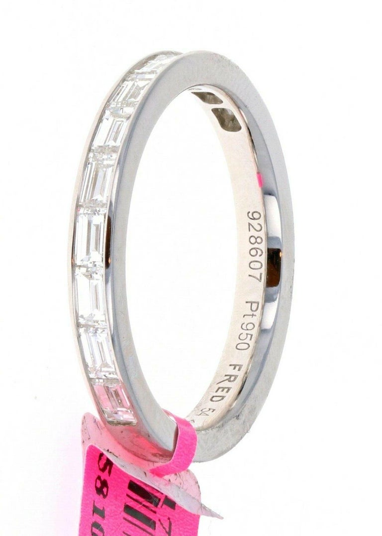 Fred of Paris Platinum Diamond Alliances Ring For Sale at 1stDibs