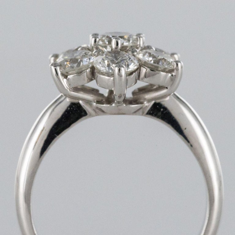 New French Diamond Platinum Engagement Ring at 1stDibs | french diamond ...
