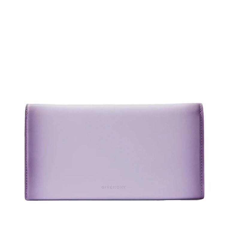New Givenchy Purple 4G Leather Wallet on Chain Crossbody Bag For Sale ...