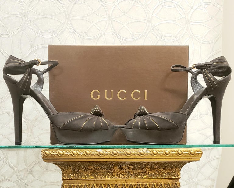 New GUCCI KELLY PLATFORM SHOES SANDALS 8.5; 9.5; 10; 10.5 For Sale at ...