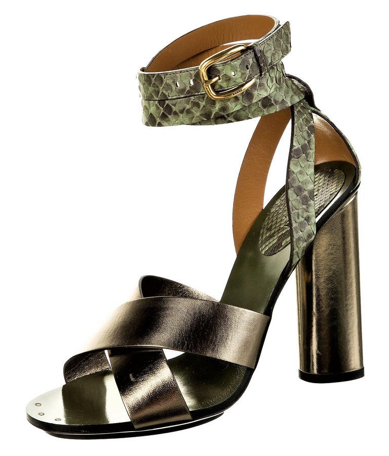 New Gucci Lykke Li Python Spring 2015 Runway Pumps Heels Sz 38 For Sale ...