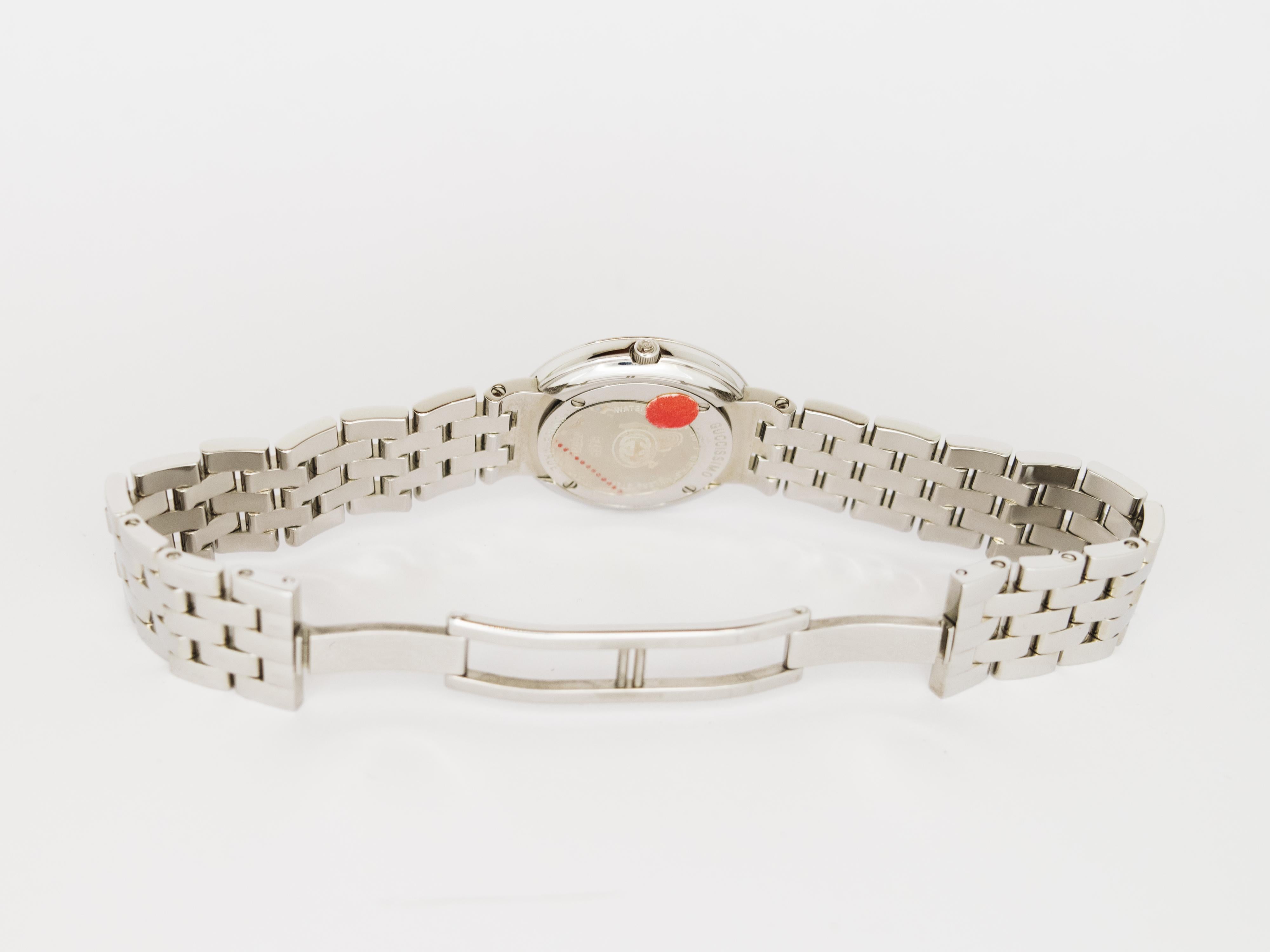 New Gucci Stainless Steel Quartz Lady Watch at 1stDibs