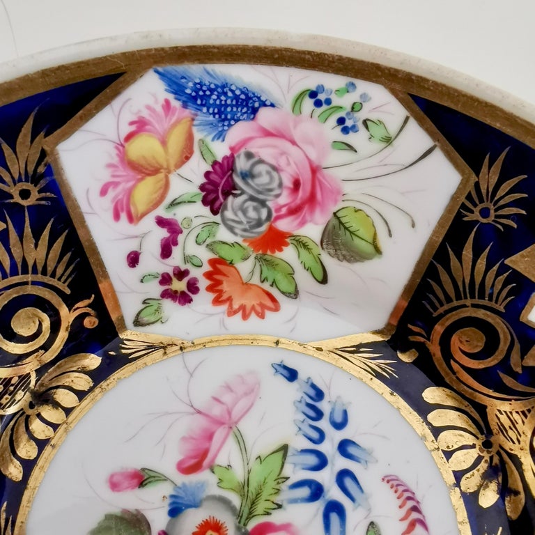 New Hall Coffee Cup and Saucer, Pattern 2101, circa 1815 at 1stDibs