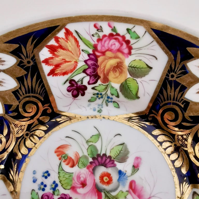 New Hall Coffee Cup and Saucer, Pattern 2101, circa 1815 at 1stDibs