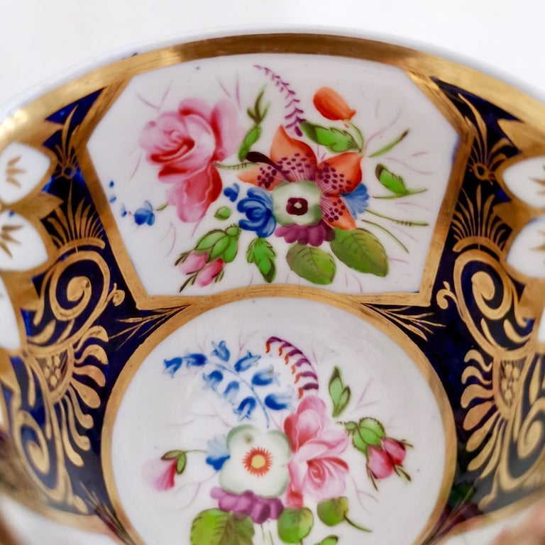 New Hall Coffee Cup and Saucer, Pattern 2101, circa 1815 at 1stDibs
