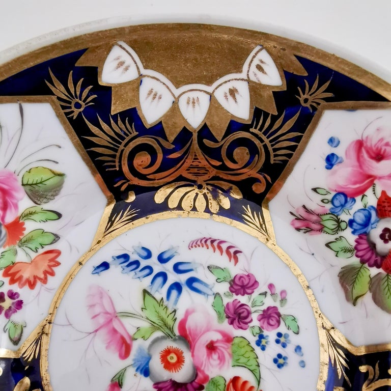 New Hall Coffee Cup and Saucer, Pattern 2101, circa 1815 at 1stDibs