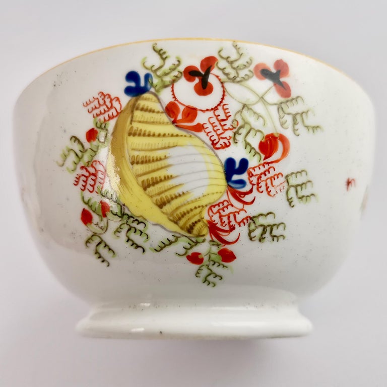 New Hall Porcelain Slop Bowl, Yellow Shell Pattern 1045, ca 1810 For ...