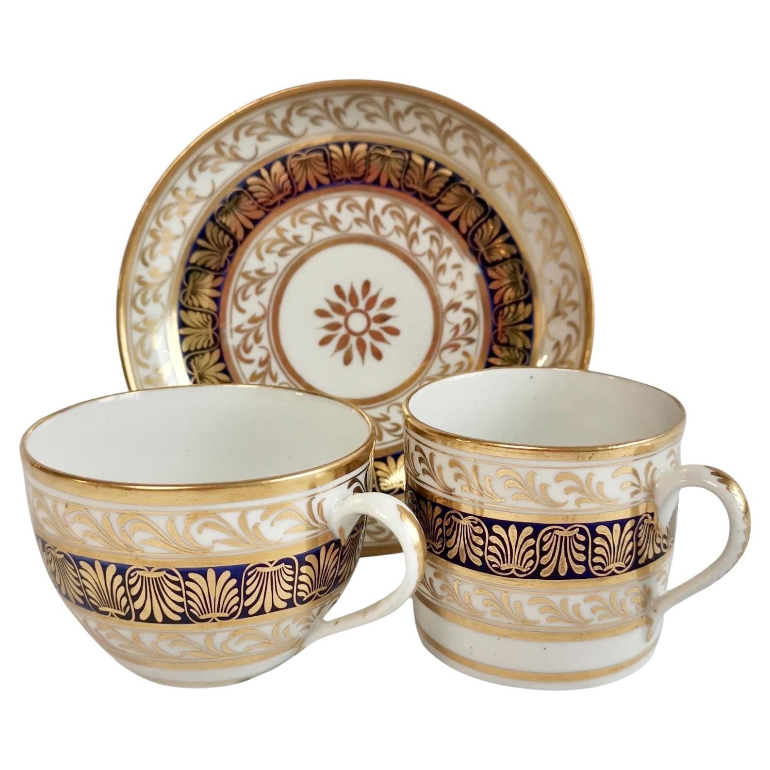 New Hall Porcelain Tea Service, Grey Imari Vine Patt. 446, Georgian ...