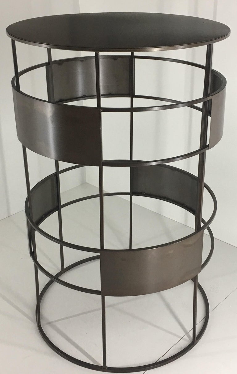 New Handmade Bistro High Table in Wrought Iron, Customizable For Sale ...