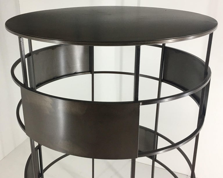 New Handmade Bistro High Table in Wrought Iron, Customizable For Sale ...