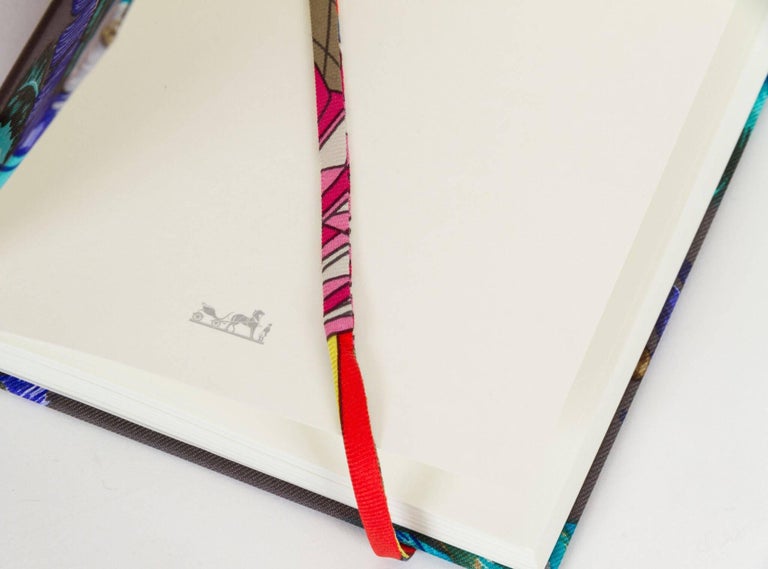 New Hermès Gray Brazil Silk Notebook at 1stDibs