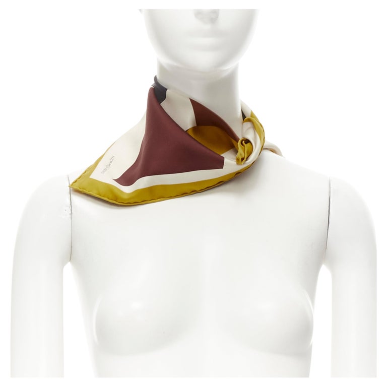 new HERMES La Serpentine de Pierre Charpin print 45cm silk scarf at 1stDibs