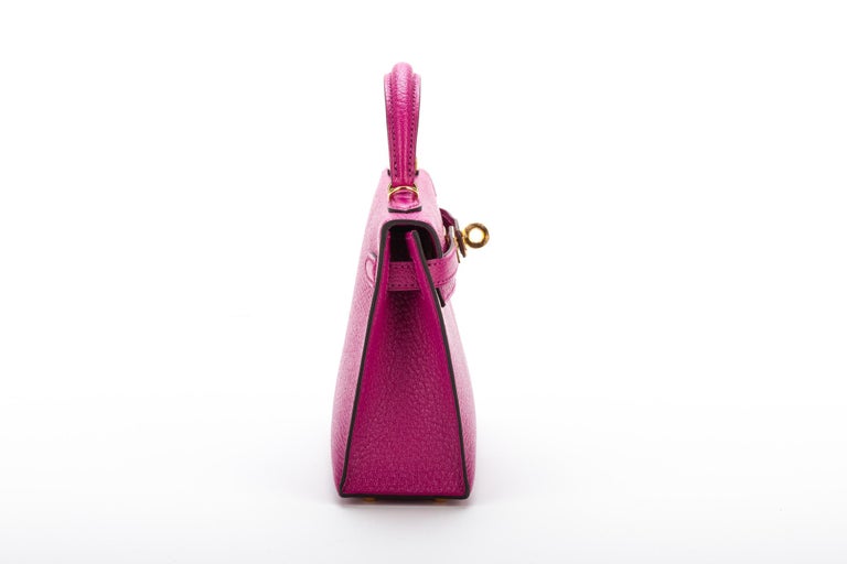 New Hermes VIP Mini Kelly II Rose Pourpre Bag at 1stDibs | rose pourpre ...