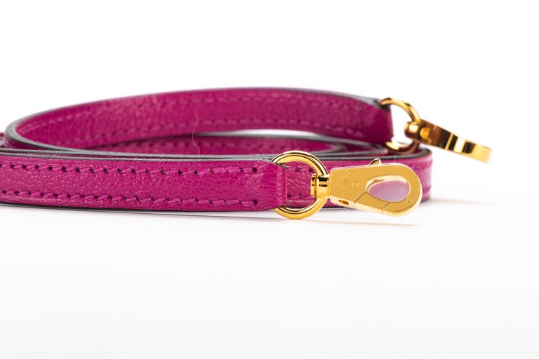 New Hermes VIP Mini Kelly II Rose Pourpre Bag at 1stDibs | rose pourpre ...