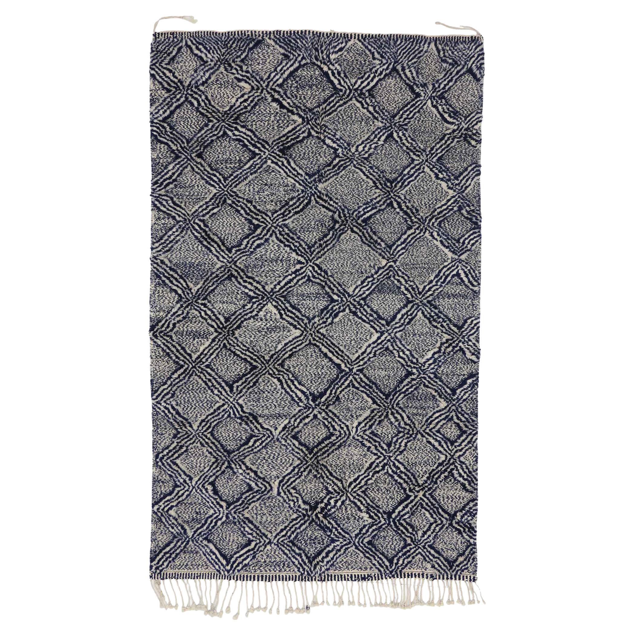 New High-Low Moroccan Rug From Berber Tribes of Morocco For Sale at ...