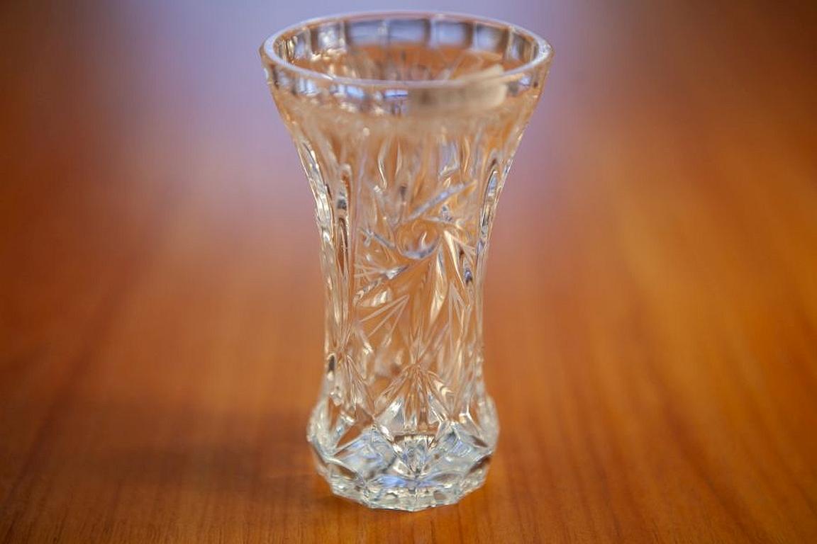 New Huta Julia Crystal Vase For Sale at 1stDibs