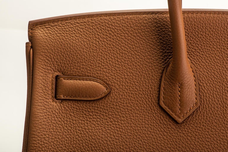 New in Box 2018 Hermes Birkin 35 Gold Officier at 1stDibs | birkin officier