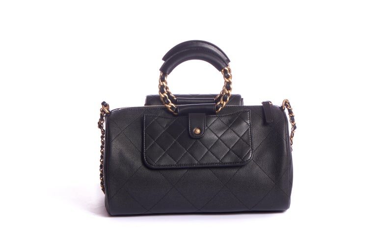 New in Box Chanel 2 Way Black Caviar Handbag For Sale at 1stDibs ...