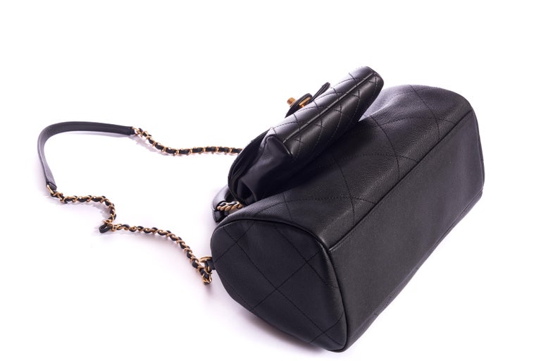 New in Box Chanel 2 Way Black Caviar Handbag For Sale at 1stDibs ...