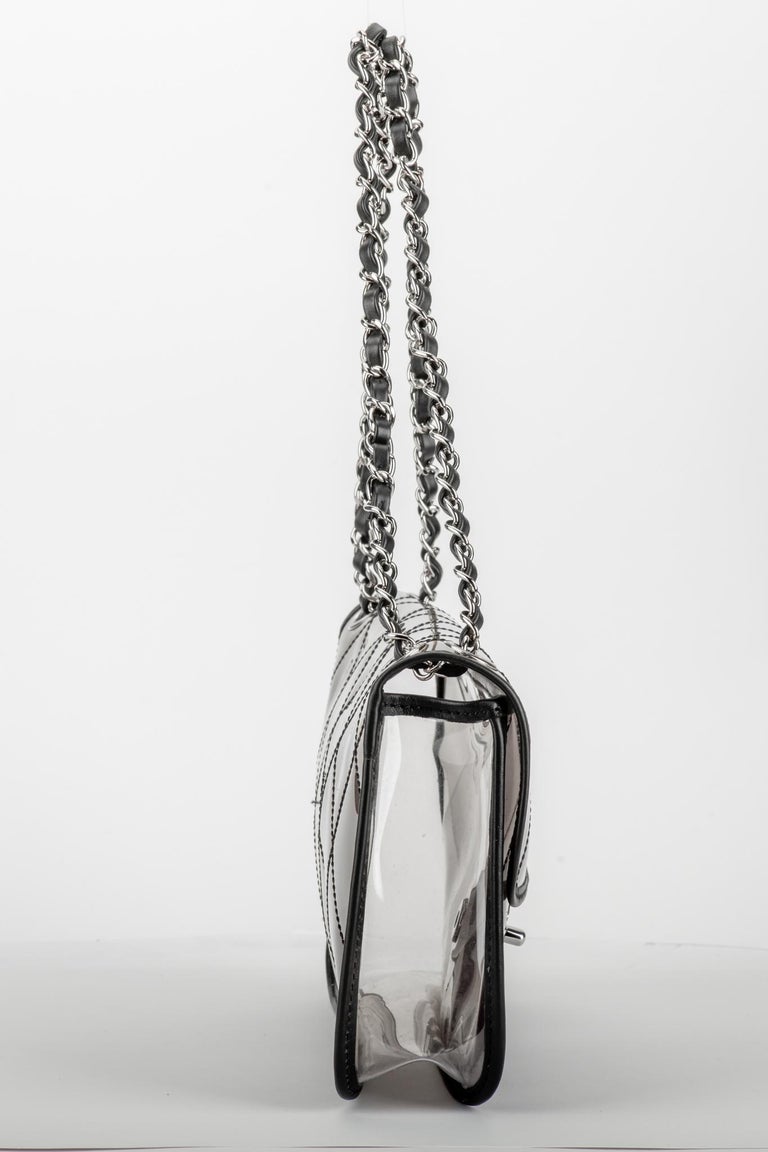 New in Box Chanel PVC Flap With Leather Trim Bag at 1stDibs | chanel ...