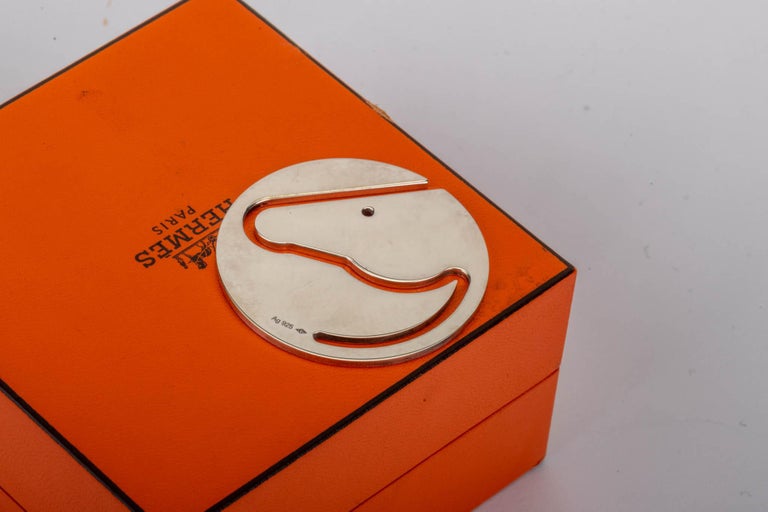 New in Box Hermes Sterling Horse Head Bookmark at 1stDibs | hermes bookmark