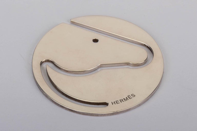 New in Box Hermes Sterling Horse Head Bookmark at 1stDibs | hermes bookmark